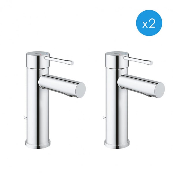 Grohe Essence Lot de 2 mitigeurs monocommande 1/2 pour lavabo, Taille S ...