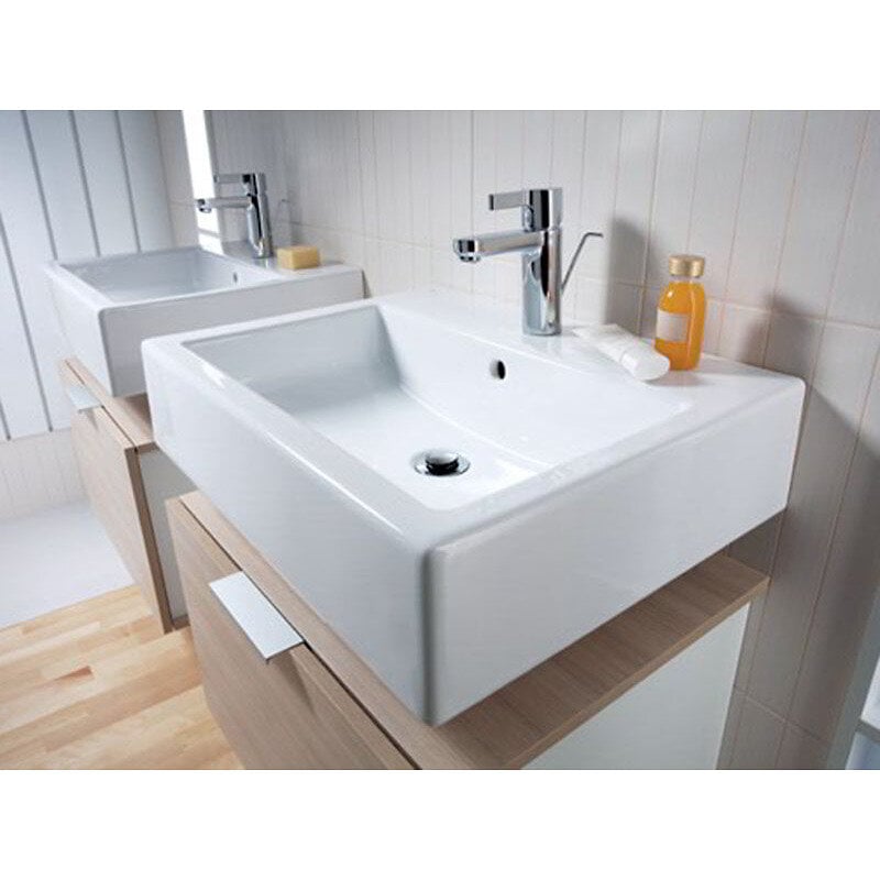 KOLO by Geberit Twins Lavabo rectangulaire 60x46cm avec trop-plein ...