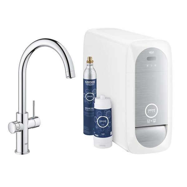 Grohe Blue Home Kit de démarrage Mitigeur bec C, Chrome (31455001 ...