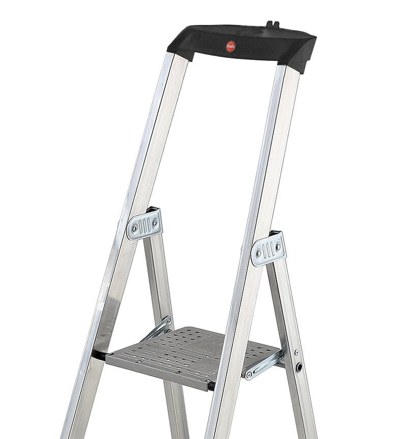 Escabeau professionnel pliable en aluminium 4 marches larges Hailo Alu ...