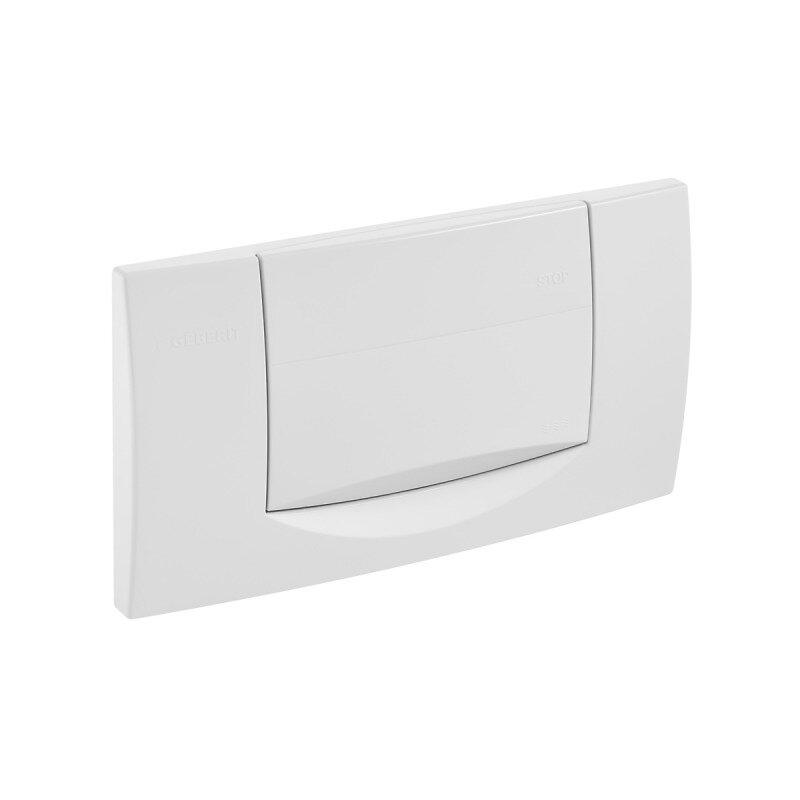 Geberit Plaque de déclenchement frontale, interrompable, Blanc alpin ...