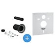 Set garniture de raccordement pour WC suspendu + Isolation phonique ...