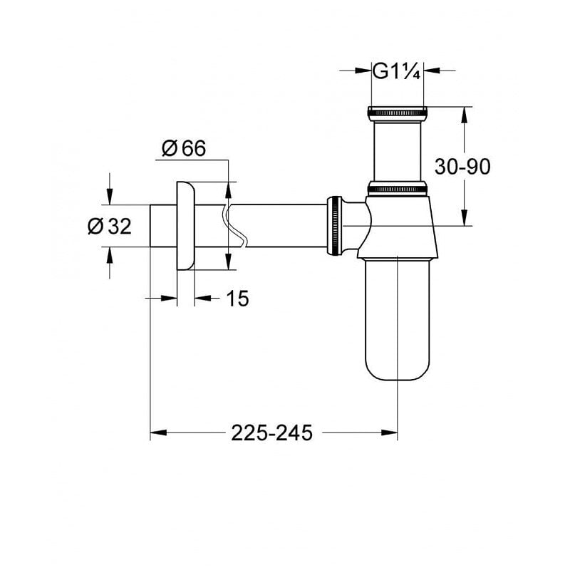 Grohe Siphon 1 1/4 Grohe (28920000) | Bricorama