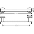 Hansgrohe Logis Universal Barre d’appui, Chrome (41713000) | Bricomarché
