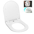 Idevit Abattant WC Ultra mince, à fermeture douce Softclose adaptable ...