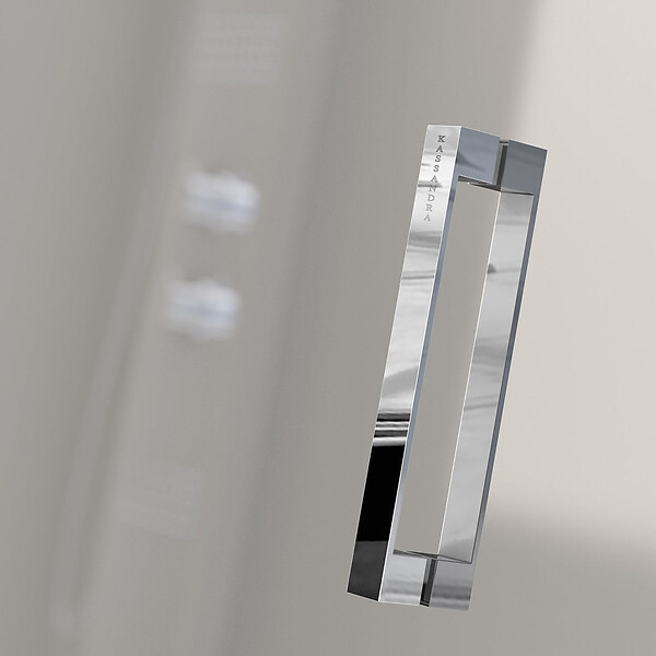 Paroi de douche 2 verres fixes + 2 portes coulissantes GLASÉ 150 cm ...