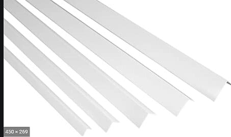 Baguette angle PVC blanc 260x10x10cm | Bricomarché