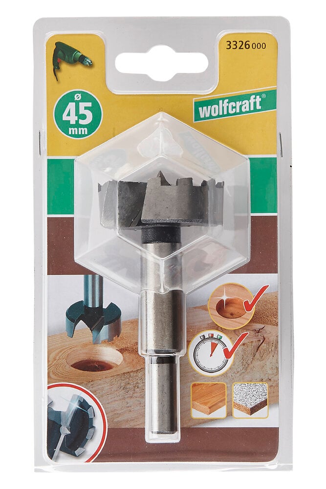 1 Fraise à bois d'encast PRO L90 D45mm | Bricomarché