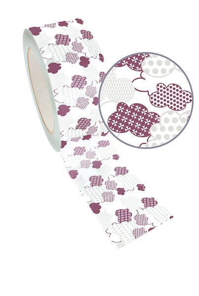 Queen tape nuage mauve 48mm x8m | Bricomarché