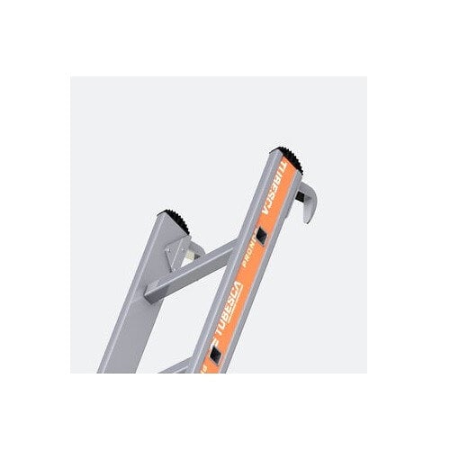 Tubesca - Echelle coulisse à main 2x6 marches accès 3,5m avec crochet ...