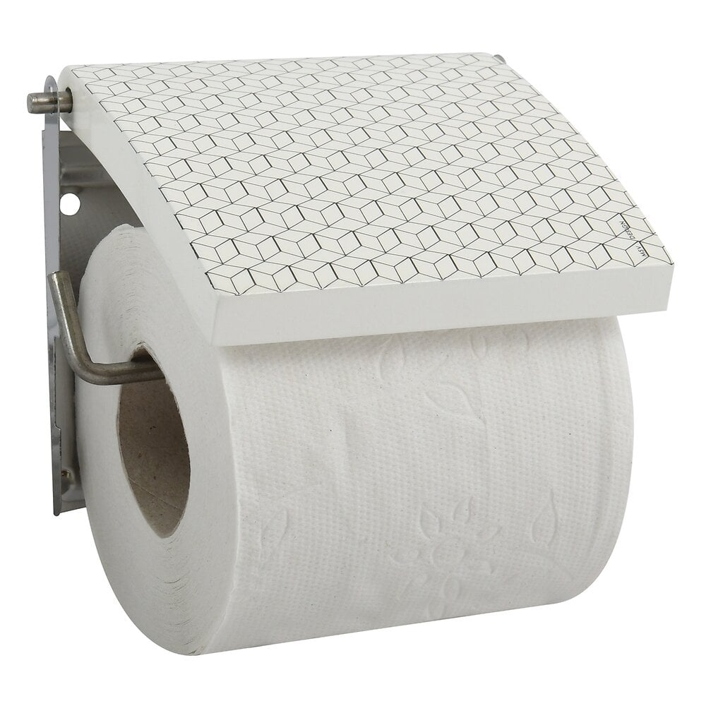Porte rouleau papier wc mdf inox mozaik | Bricorama