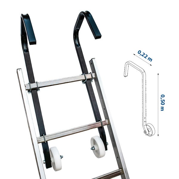 Crochets de faitage pour échelle de toit Safein, adaptateur de toit ...