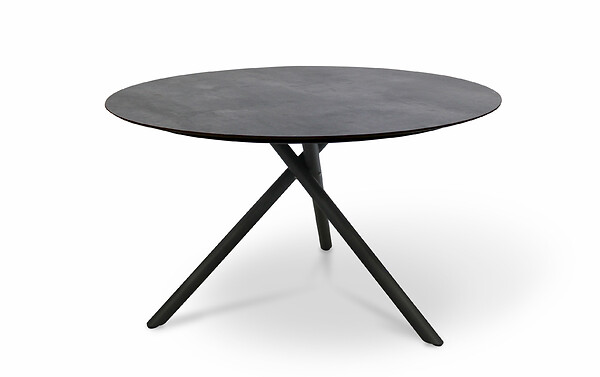 Table de jardin ronde en aluminium gris anthracite - PILAT | Bricomarché