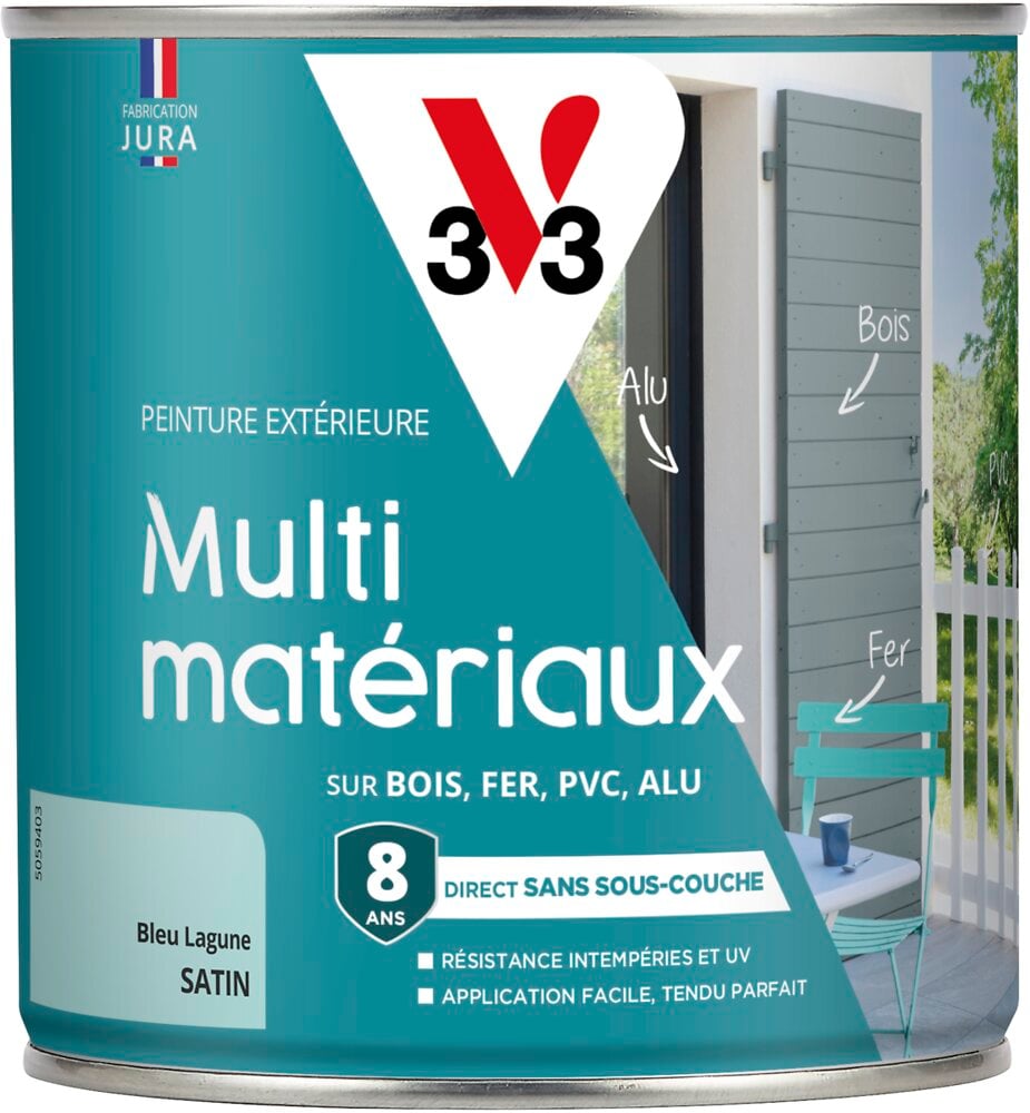 Peinture multi-matériaux DP bleu lagune 0.5 L | Bricorama