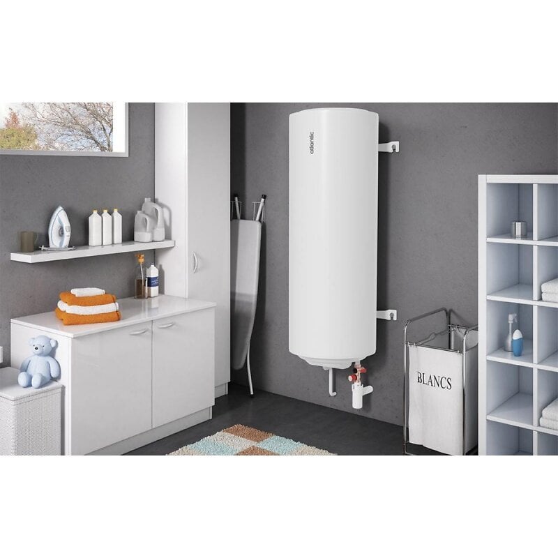 Chauffe-eau électrique Chaufféo blindé vertical mural compact Atlantic - 150L - 1600W ...