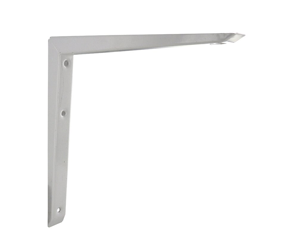 Console équerre carrée CIME acier époxy blanc 250x250mm | Bricorama