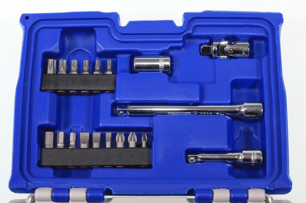 EXPERT - Coffret de 34 pièces, douilles 1/4 et embouts - E194672 ...