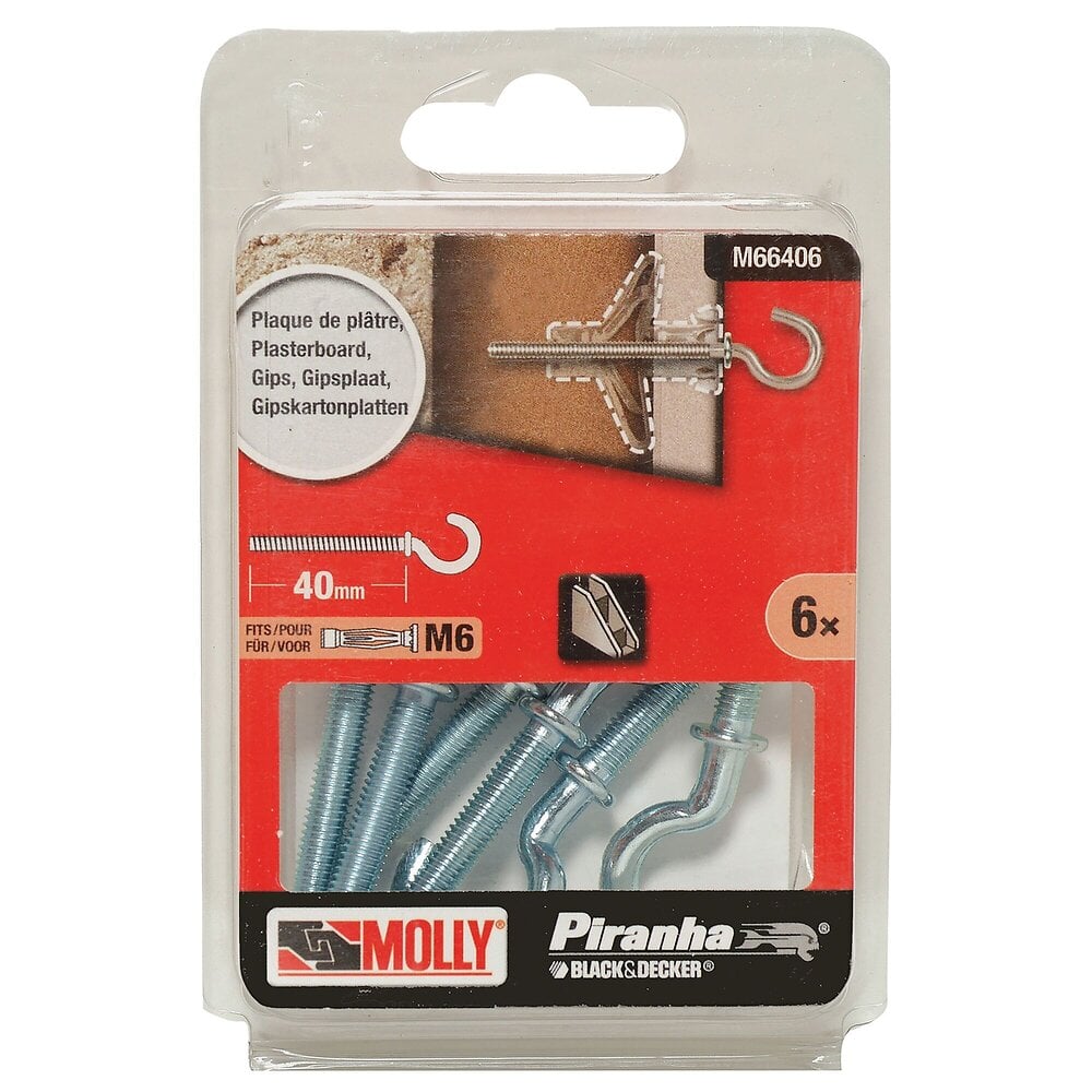 Crochets ronds D. 6x40mm | Bricomarché