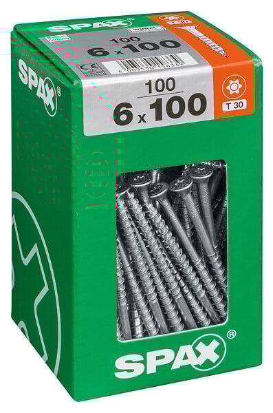 SPAX TF TX 6x100 WIROX 100 PC SPAXFRANCE | Bricorama