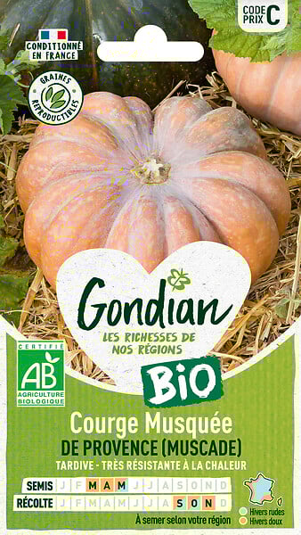 Courge Musquée Muscade d Hiver de Provence Bio Gondian | Bricorama