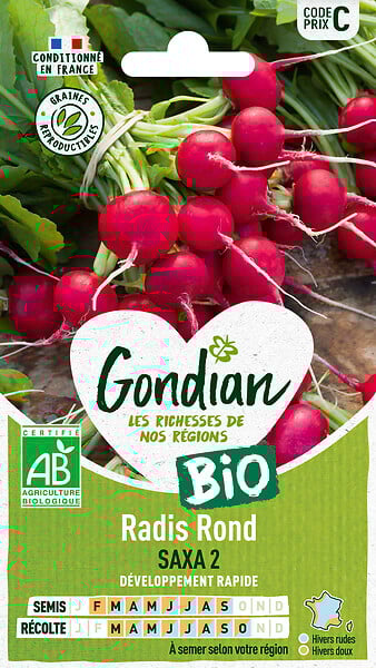 Radis Saxa 2 Bio Gondian | Bricomarché