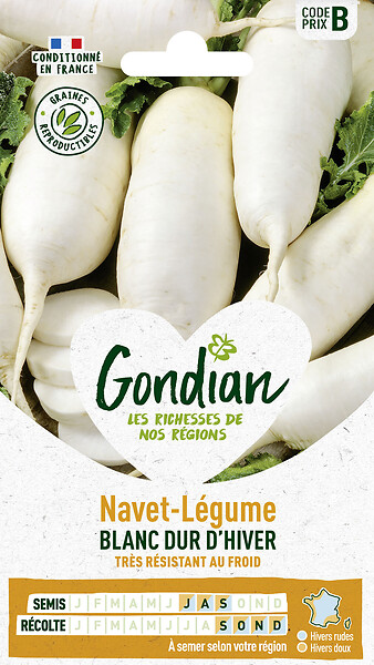 Navet-Légume Blanc Dur d'Hiver Gondian | Bricomarché