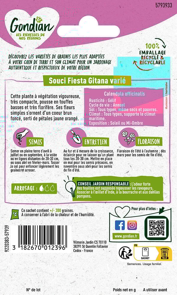 Souci Nain Double Fiesta Gitana Gondian | Bricomarché