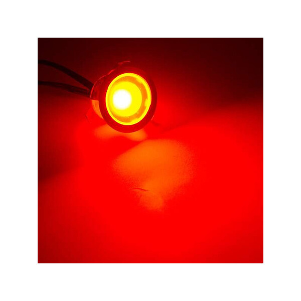 Petit Spot LED 0,3W Extérieur Étanche Encastrable - Rouge | Bricomarché