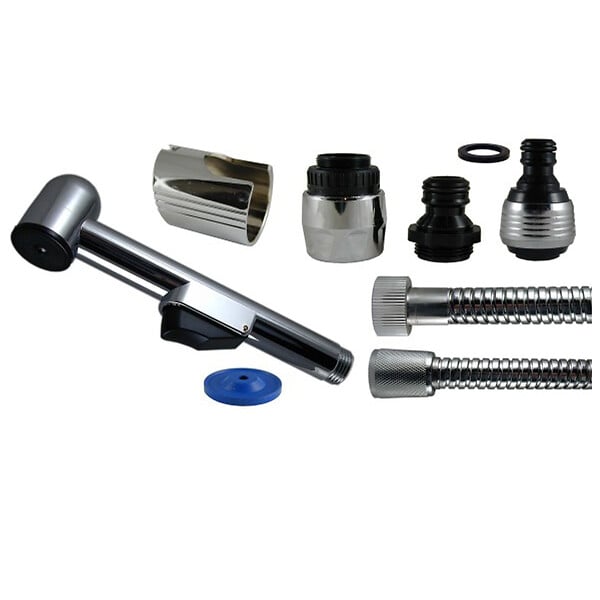 Kit combiné Quick douchette à gachette 6 litres-min ECOPERL | Bricorama