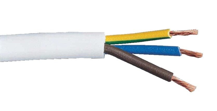 Câble souple HO5 VV-F 50m 3 x 1,5mm² blanc - FILS & CABLES - 008105 ...