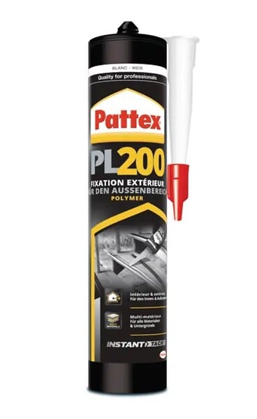 PATTEX Colle Fixation PL200. Coloris blanc cartouche 480g | Bricorama