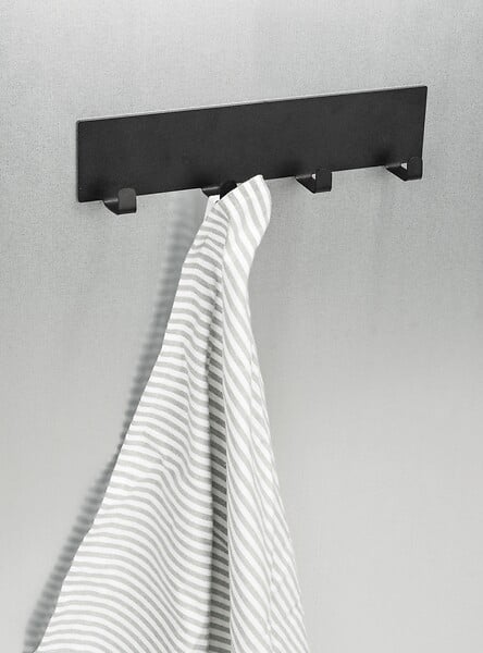 Rail à crochets magnétiques Ima, noir BO | Bricomarché