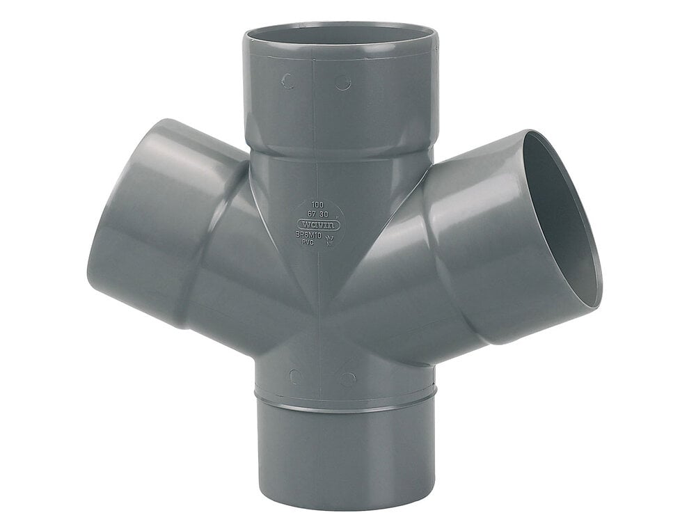 Culottes doubles parallèles PVC Wavin Mâle Femelle 90 Ø 100 | Bricorama