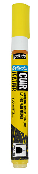 Setacolor cuir marker - jaune vif | Bricomarché