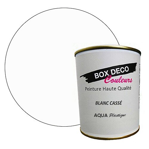 Blanc Cassé-Peinture meuble plastique à base de laque acrylique aspect ...