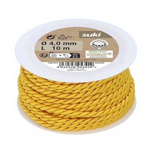corde coton jaune 4mm 10m SUKI | Bricomarché