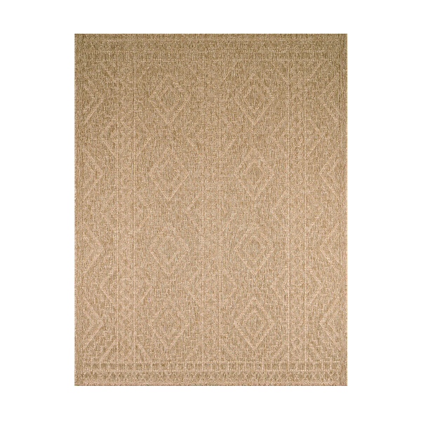 Tapis extérieur - 50x80cm - naturel - 100% polypropylène résistant aux UV - 1400 gr/m² - LUANA ...