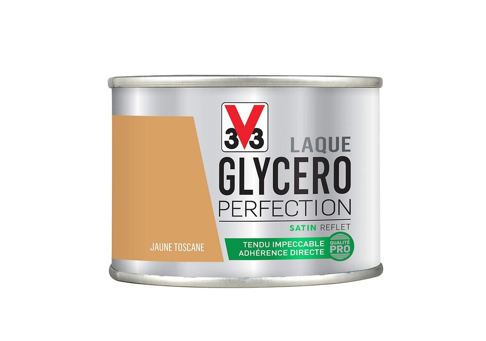 Peinture laque Glycero - Jaune toscane - Satin - 125ml | Bricomarché