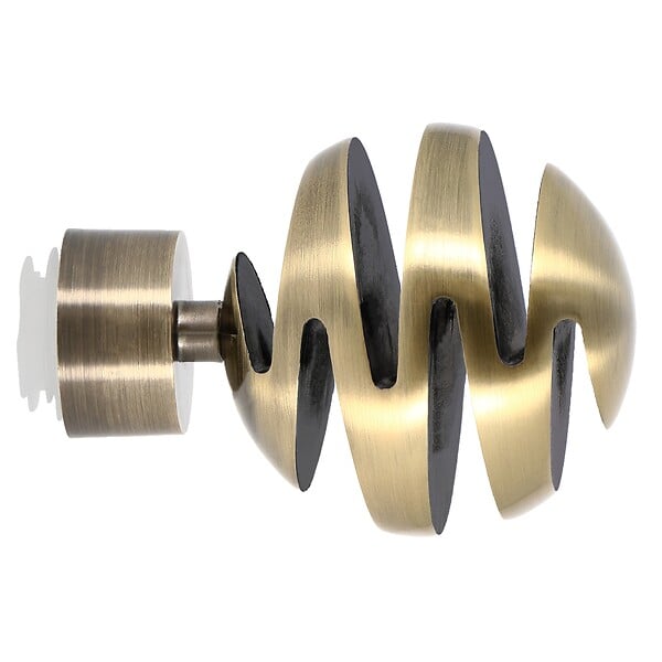 1 EMBOUT BOULE SLICE EASY FIX D.28mm DECOR DORE VIEILLI | Bricomarché