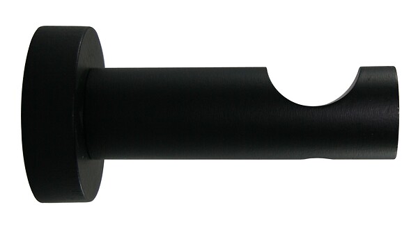 1 SUPPORT TIGE 80MM AXE/MUR D.28mm NOIR MAT MOBOIS | Bricorama