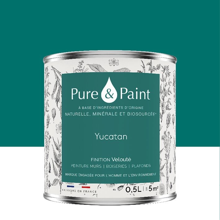 Peinture velouté Pure & Paint - Yucatan - 0.5L | Bricomarché