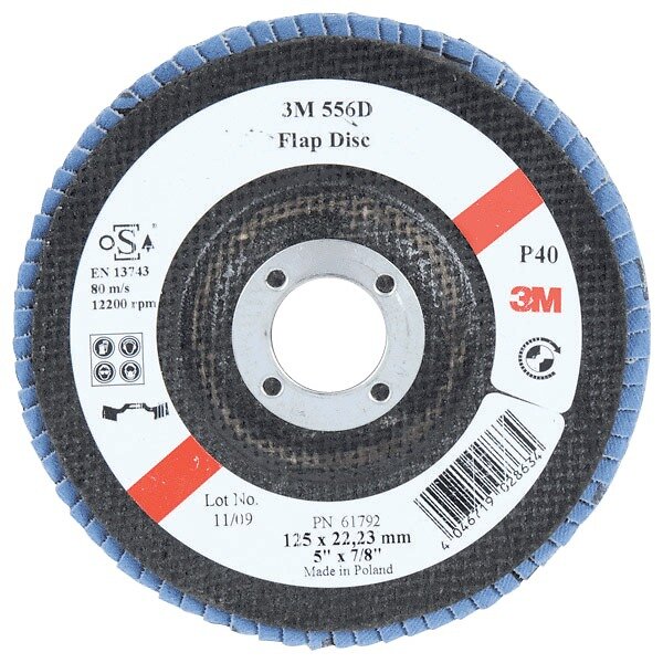 Disque à lamelles bombé 566A 125mm G40 - 3M ABRASIFS - 65033 | Bricomarché