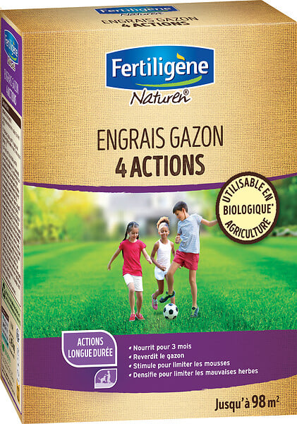 Engrais gazon 4 actions 98m² 2,45kg | Bricomarché