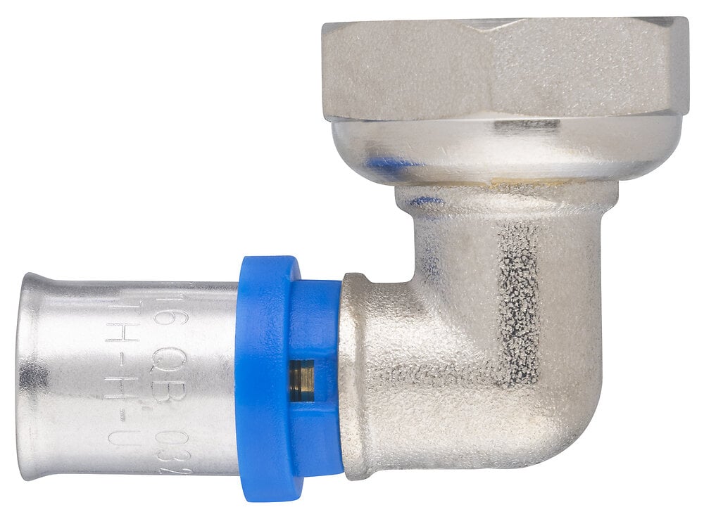 Raccord Multicouche à Sertir Multi profils Coude Ø16 - Femelle Tournant 20x27 NOYON & THIEBAULT ...