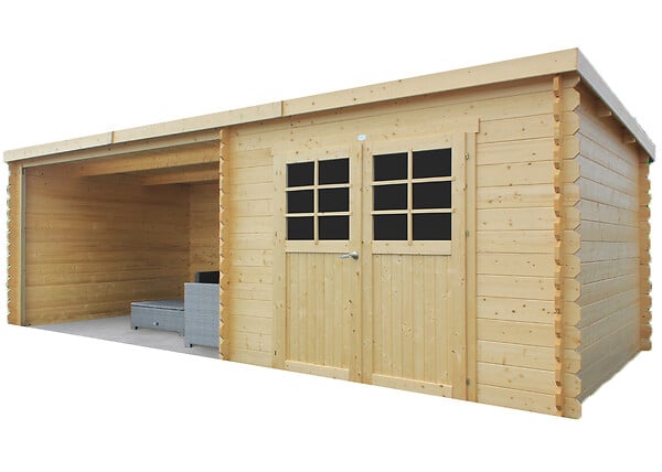 Abri de jardin Rohan - Avec terrasse - Bois - 19,82m2 SOLID | Bricorama