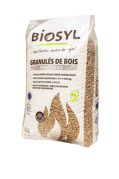 Granulés de bois PREMIUM BIOSYL 15kg | Bricorama