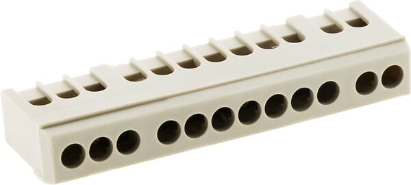 Bornier phase gris 12 modulaire pour 12 connexions | Bricorama