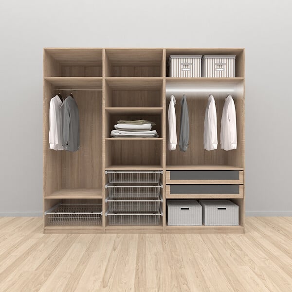 Colonne pour dressing Rubyx - Chêne - L75xH230xP58cm | Bricomarché