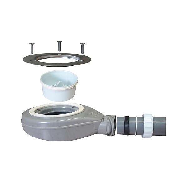 Bonde siphon diam. 90 mm extraplate universelle à évacuation ...