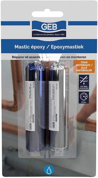mastic epoxy 2 baton 100g GEB | Bricomarché